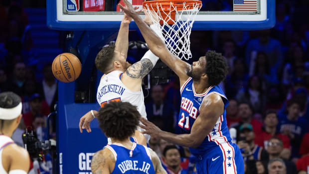 Joel Embiid Defends Flagrant Foul on New York Knicks' Mitchell Robinson