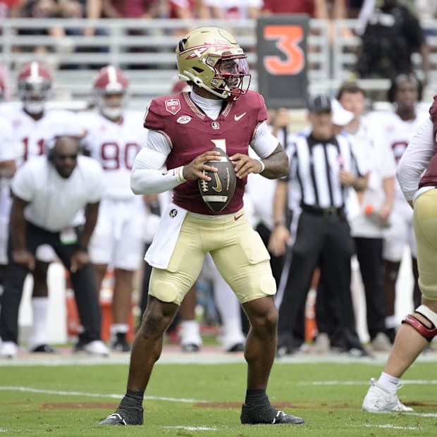 Thomas Castellanos scores FSU football's first touchdown of 2025 season