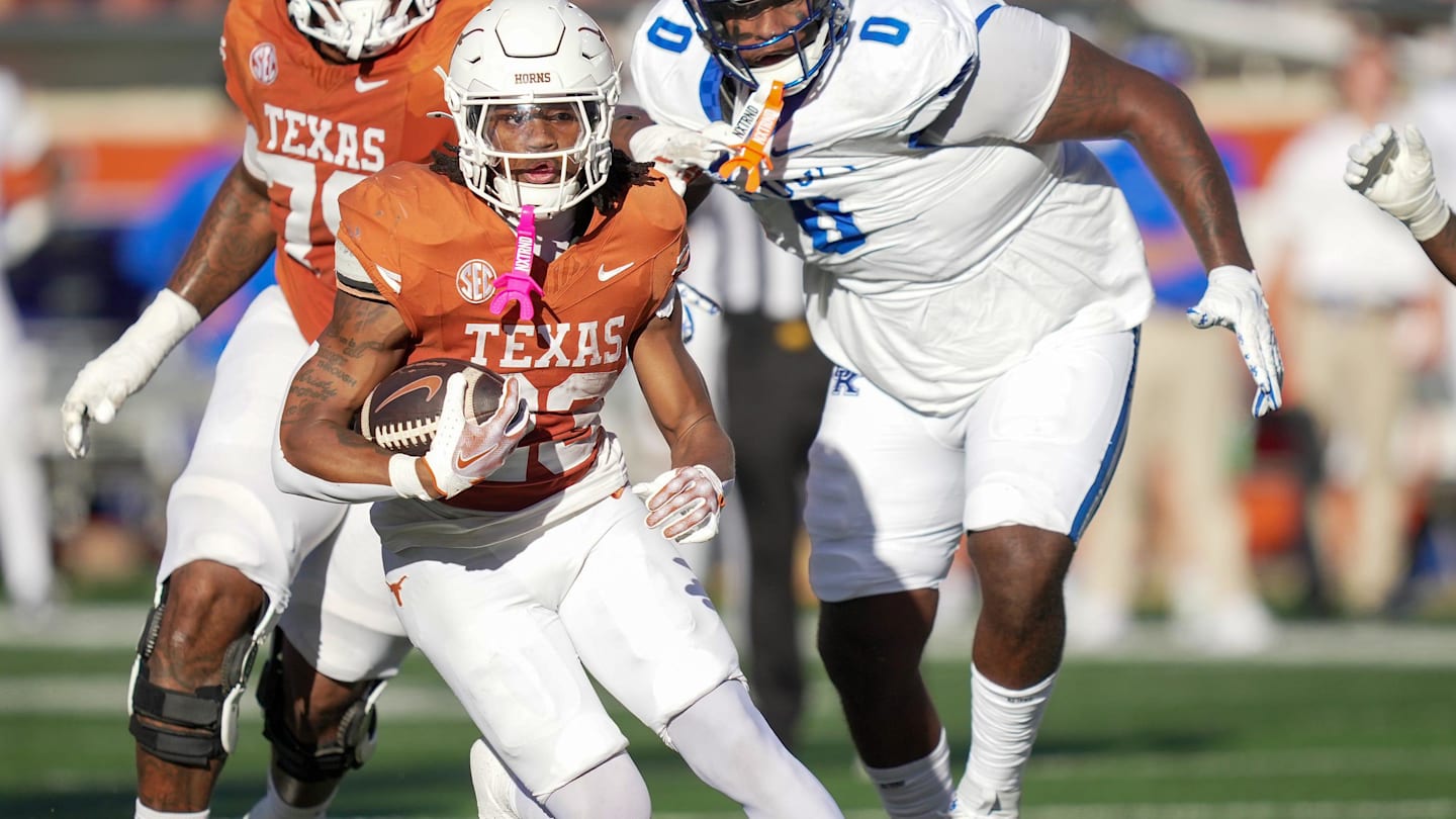 Texas Longhorns RB Jaydon Blue Carrying Football Around Campus After ...