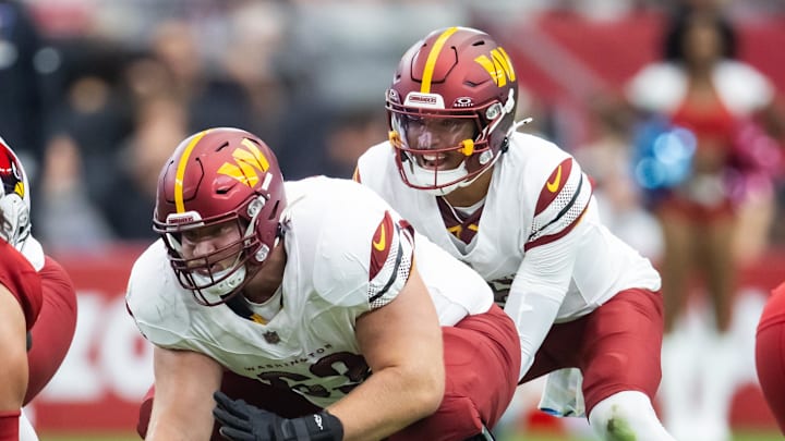 Commanders' offensive line is laying the table for Jayden Daniels to feast