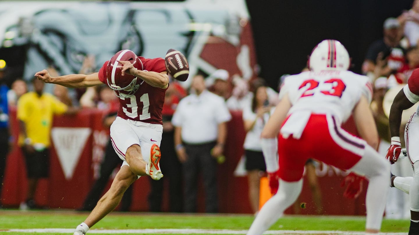 Where Alabama Stands at Punter, Kicker Week before 2025 Season