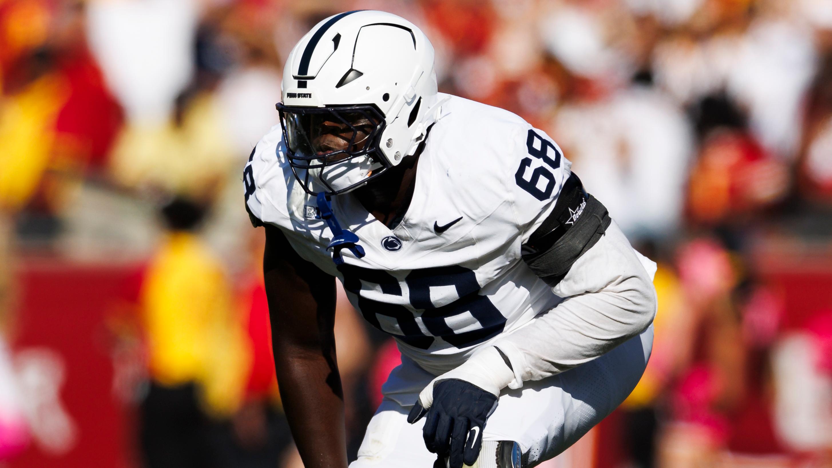 Anthony Donkoh injury update: Penn State offensive linemen helped off ...