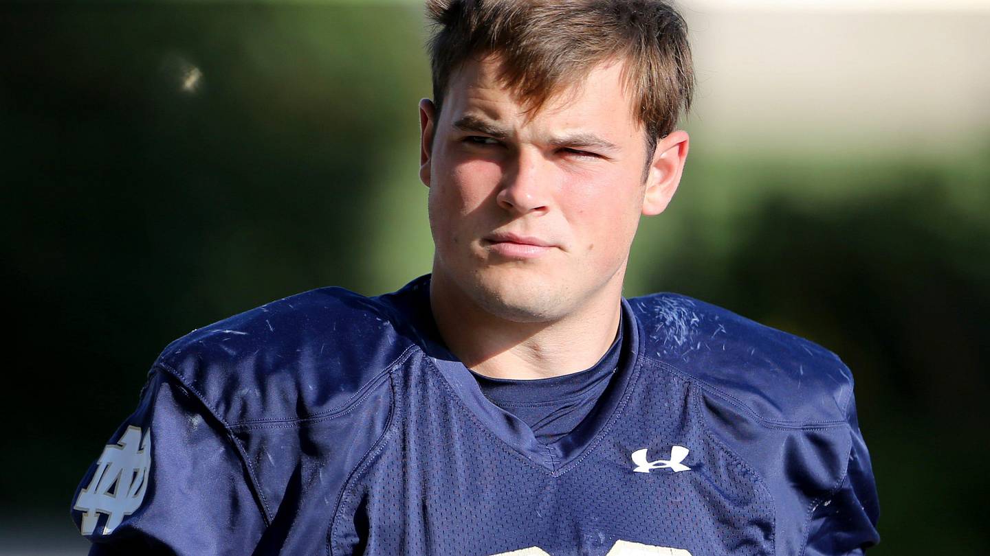 Notre Dame football star has been 'training for this exact moment'
