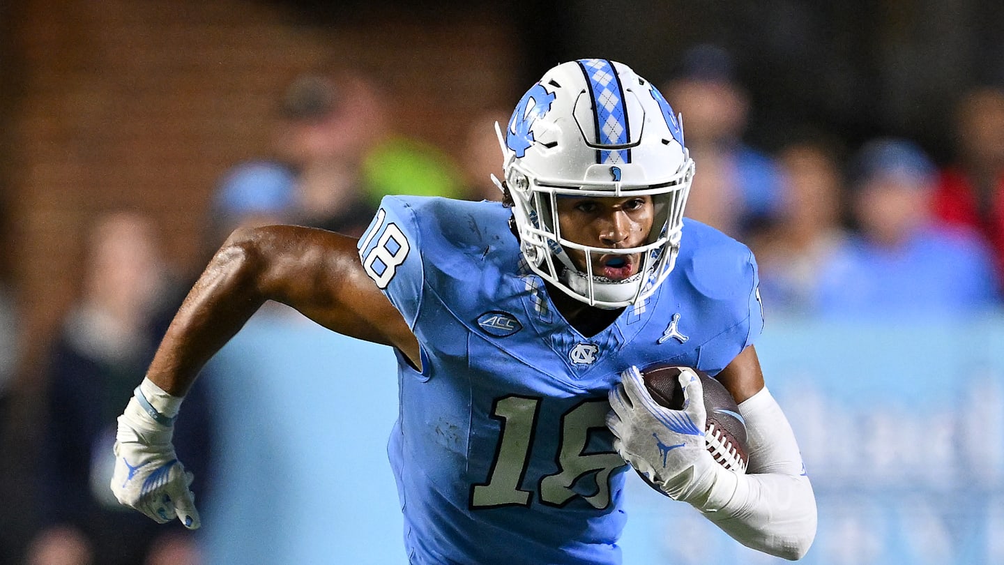 UNC Football: WR Kobe Paysour ruled out for Duke's Mayo Bowl with injury.