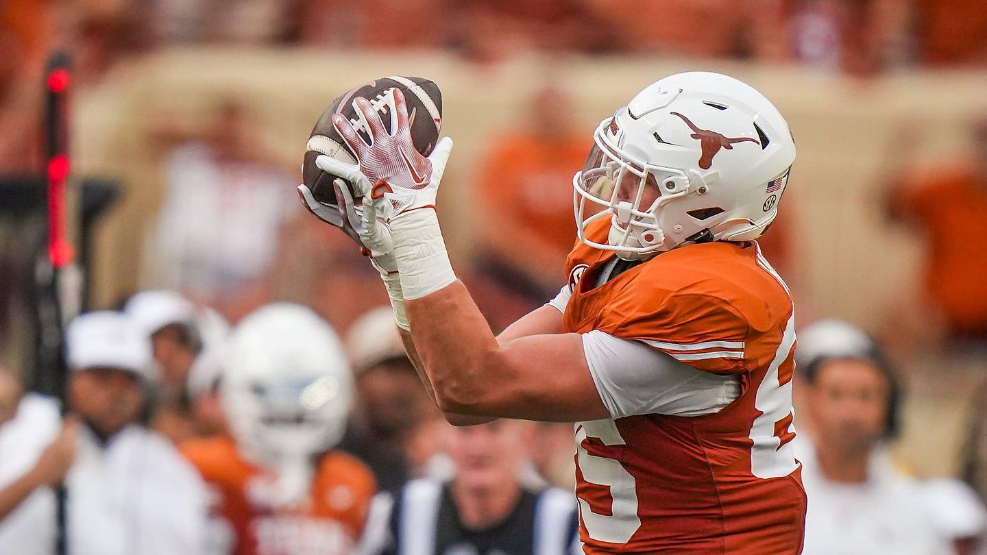 Texas TE Gunnar Helm has been the 'real deal' this season