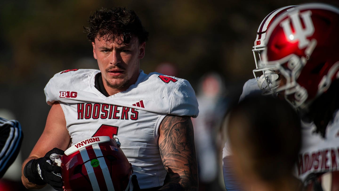 Indiana Linebacker Aiden Fisher Makes A Big Difference Even When He ...