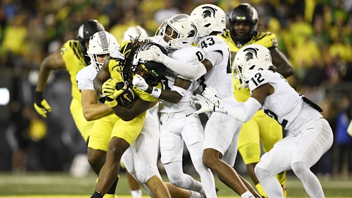 Michigan State Spartans cornerback Charles Brantley talks after loss to ...