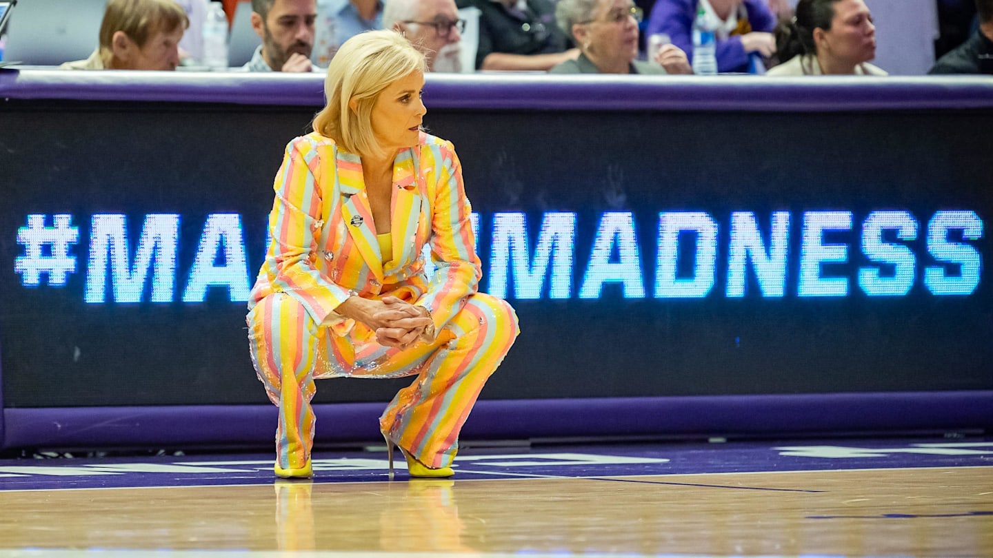 LSU basketball fans turn up for 'Dress Like Kim Mulkey Day'