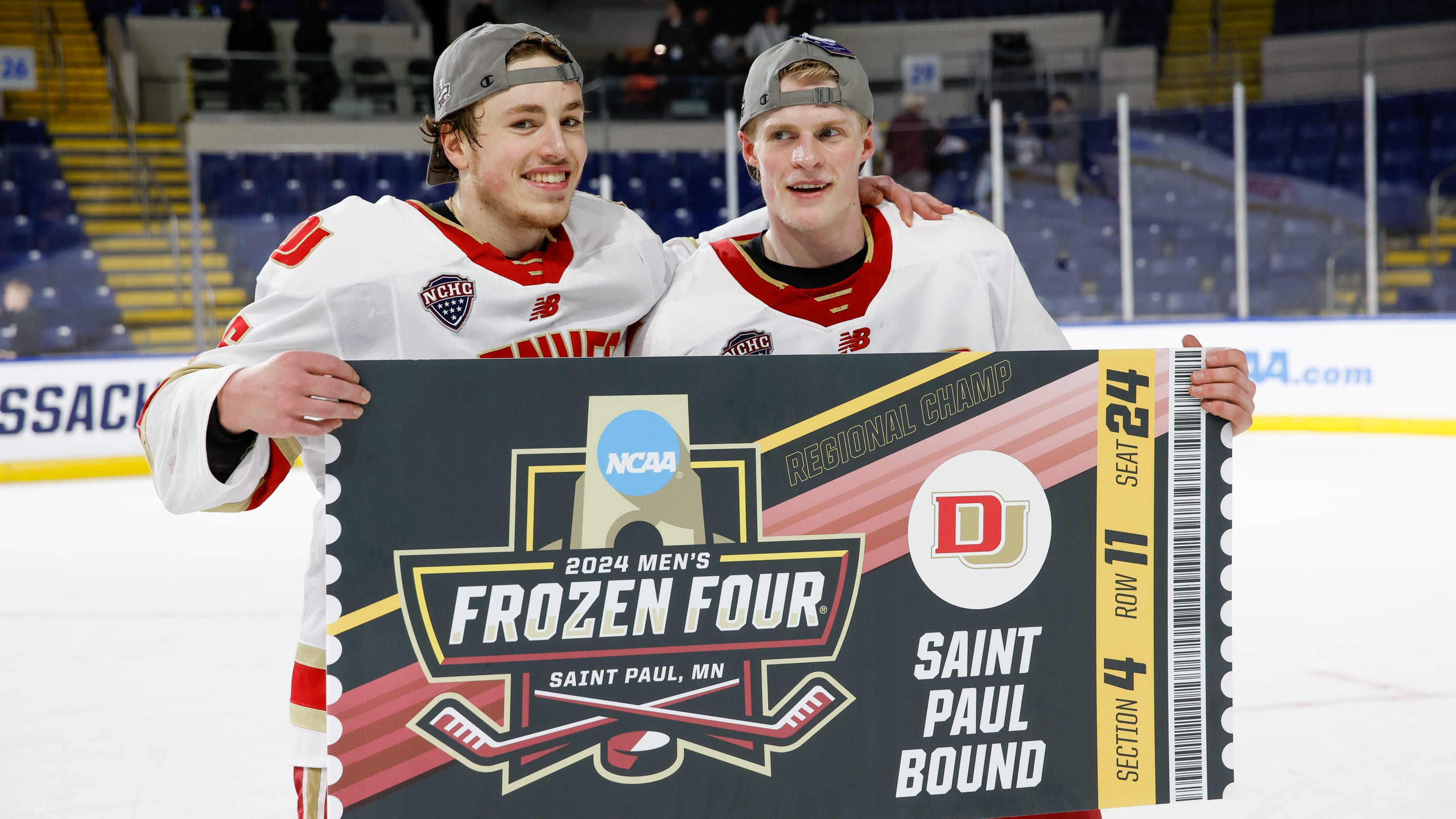 The NCAA Frozen Four matchups are officially set