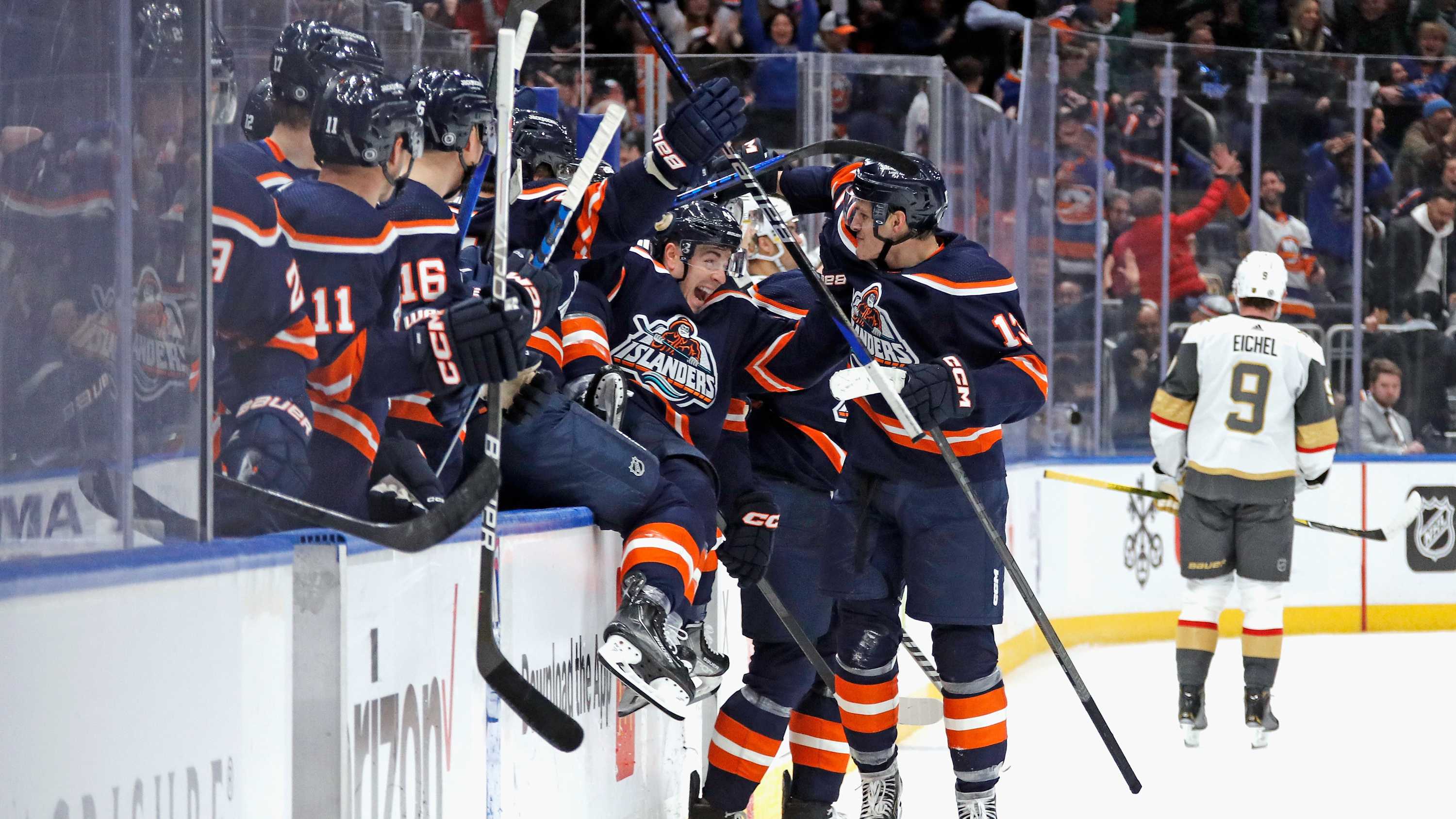 The Upshot: Barzal goal, Varlamov big saves lift Islanders to 2-1 win ...