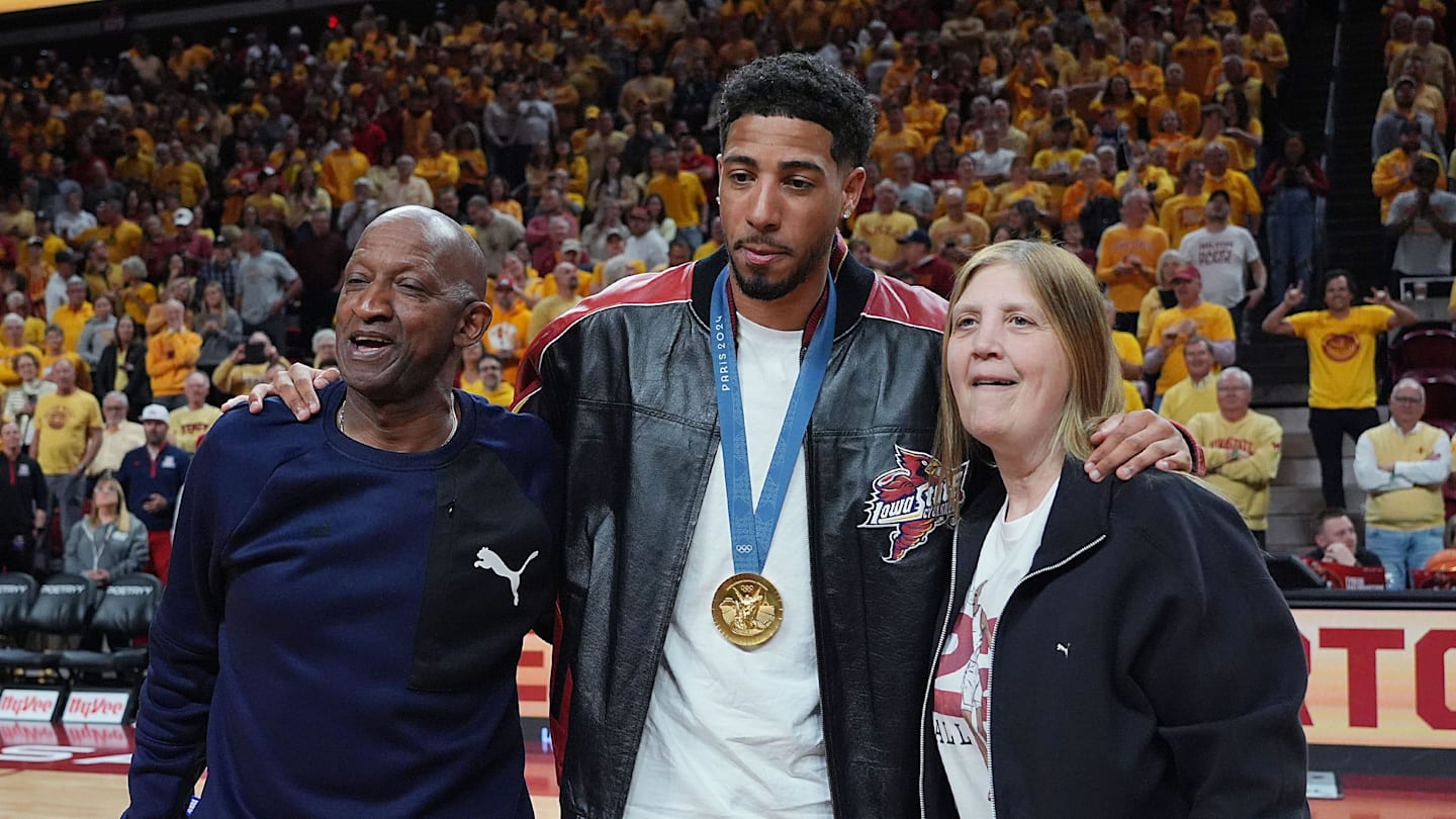 Pacers WAG Jade Jones upstages Tyrese Haliburton’s dad, mom in custom fit