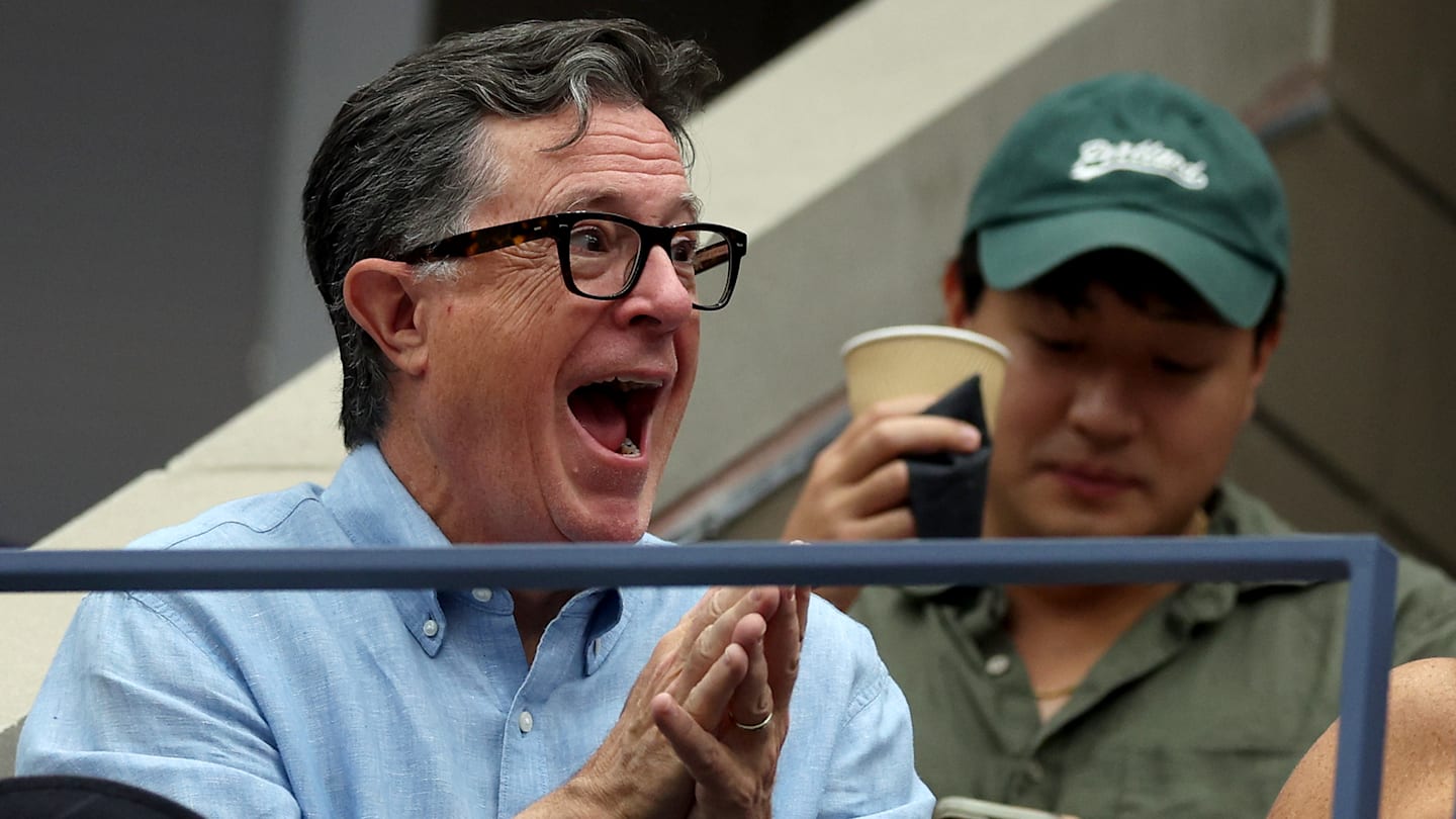 Stephen Colbert celebrates being cited by Donald Trump as an "enemy"