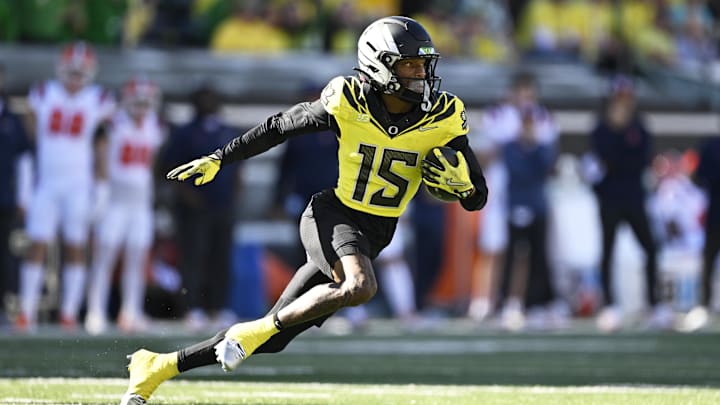 Who steps up for Oregon football in place of Tez Johnson?
