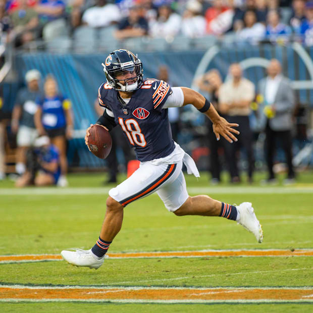 Nike or New Balance? Caleb Williams Swaps Cleats in Bears Season Opener
