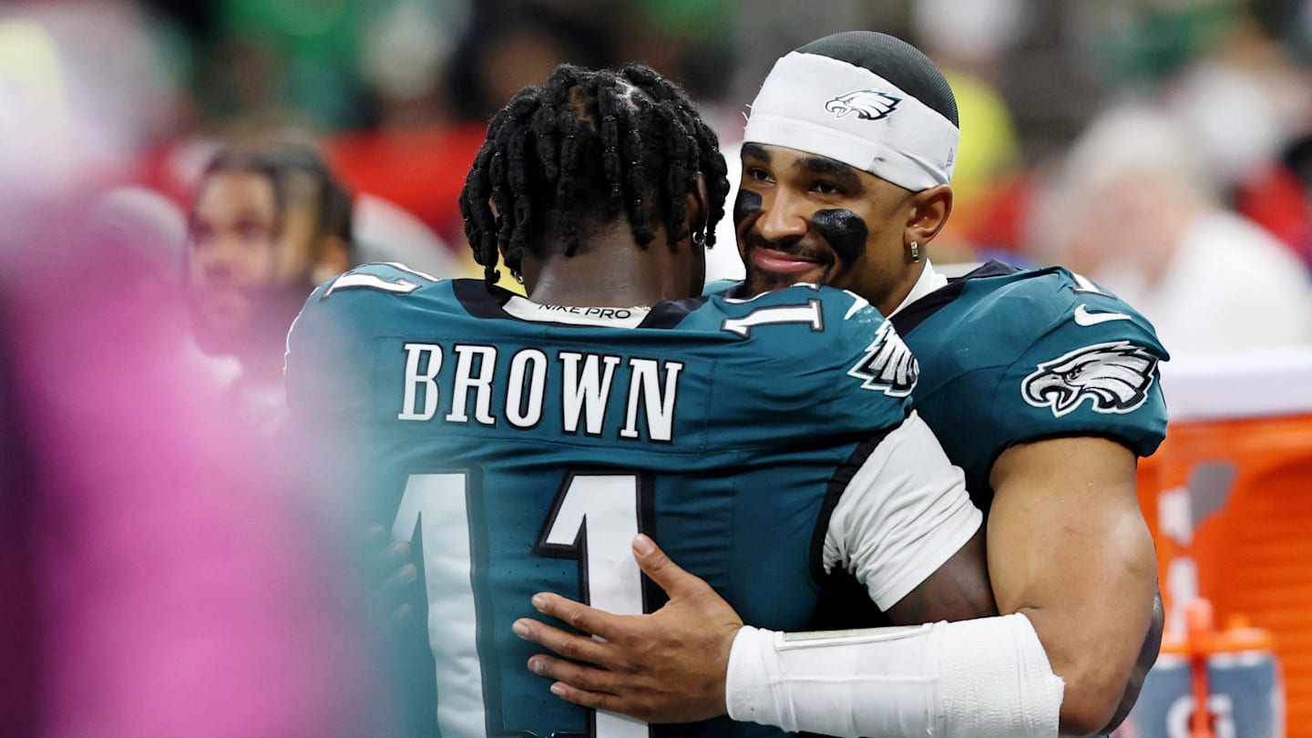 Eagles receiver A.J. Brown shares emotional first rollercoaster experience