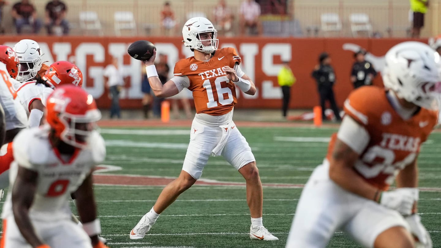 Arch Manning Lands on Elite List of Texas Longhorns QBs After Big ...