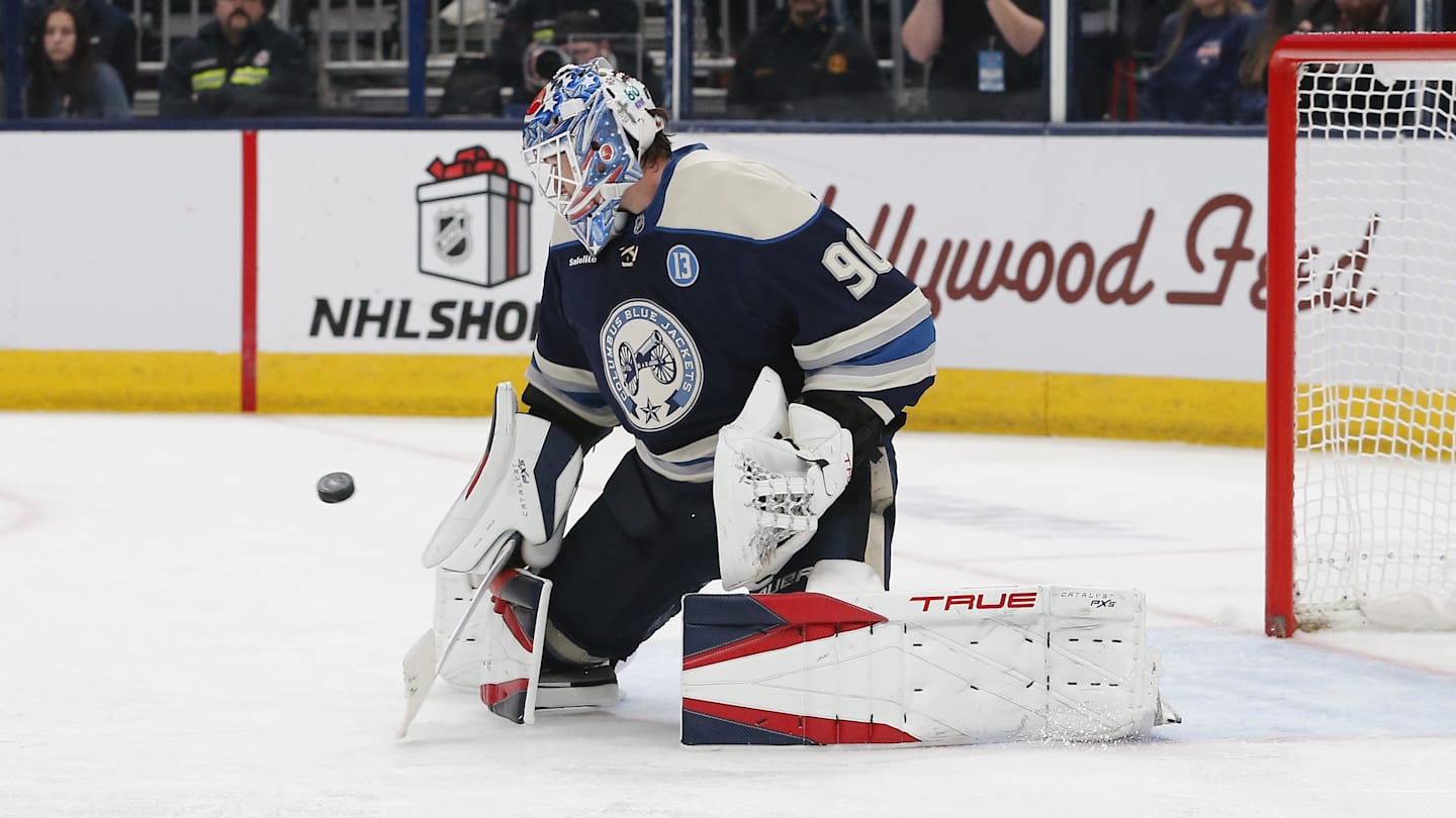 Columbus Blue Jackets Goalie Has Career Night vs. Devils