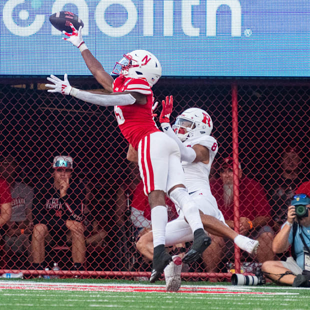 Nebraska Football Awards Brian Buschini, Ceyair Wright with Blackshirts