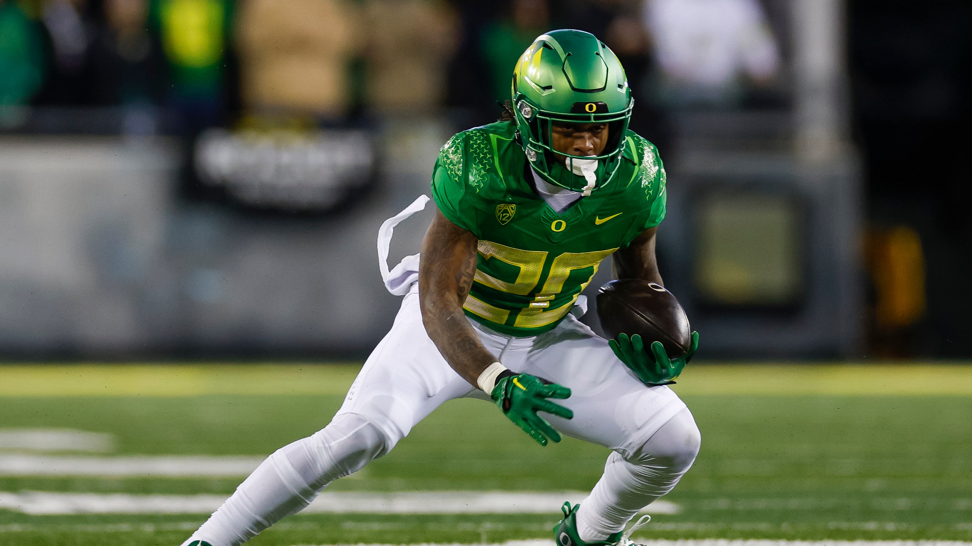 PFF names Oregon Ducks' running back a candidate for breakout 2024 season
