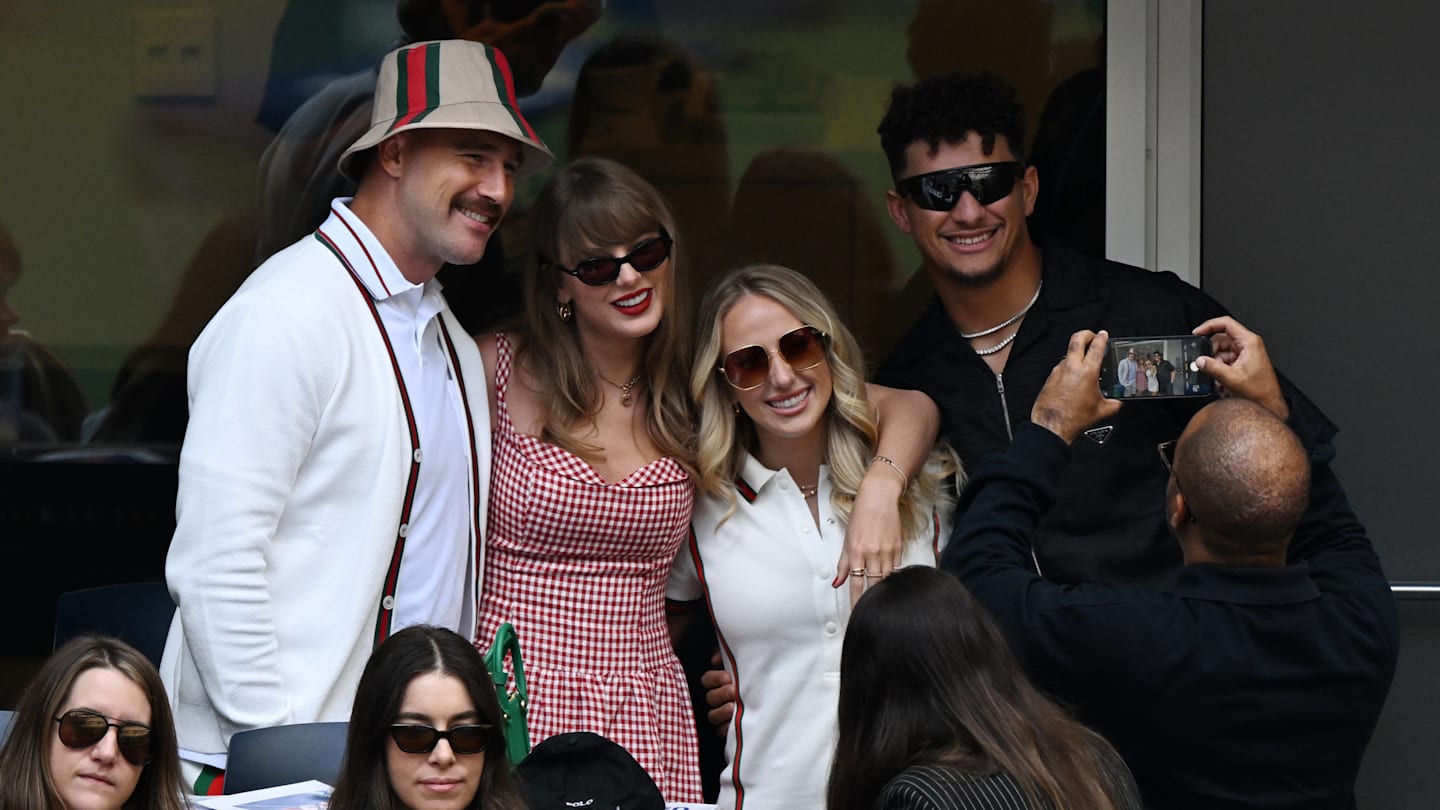 Taylor Swift upstages Gucci-flexing Travis Kelce, Prada-loving Patrick ...