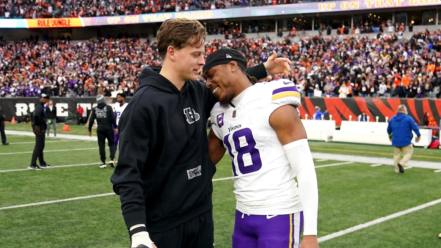 NFL Star Justin Jefferson Praises Joe Burrow for Wearing Backless Suit ...