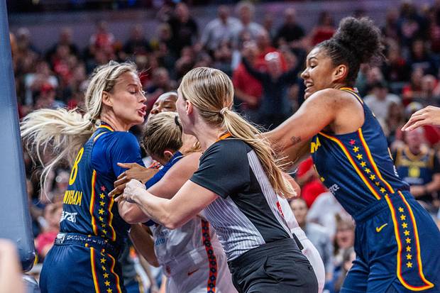 Warriors' Brandin Podziemski blasted for taunting Caitlin Clark during ...