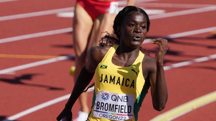 Noah Lyles' fiancée Junelle Bromfield's beach vacation swimsuit stunners