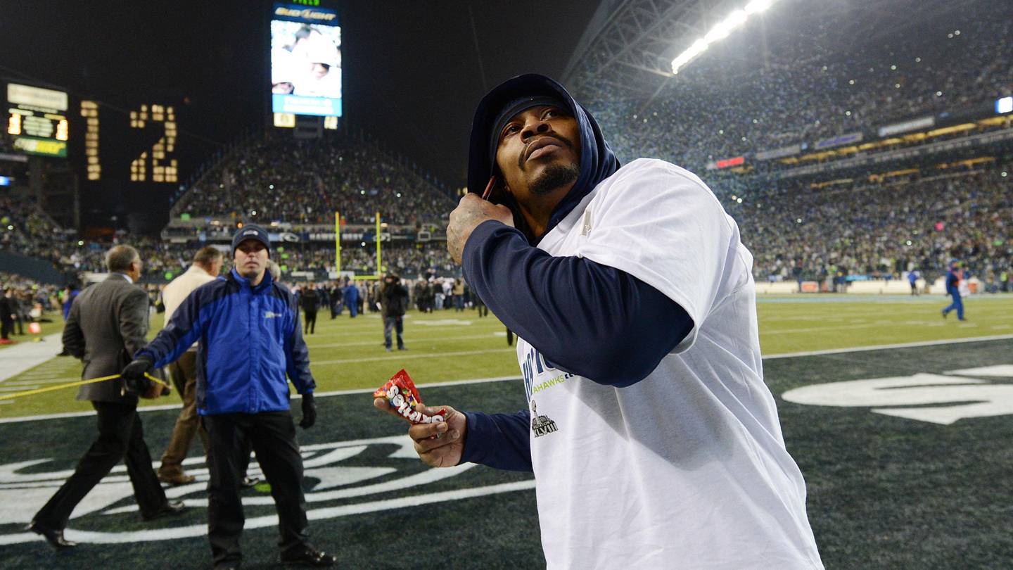 Marshawn Lynch Visited a Skittles Factory and Immediately Went Full ...