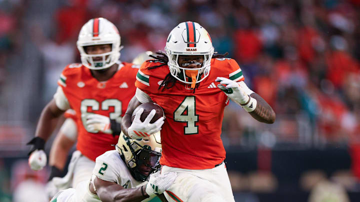 No. 2 Miami Football Looks to Lean into Running Back Depth in ACC Play