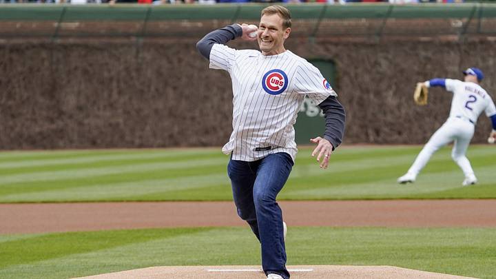 Chicago Bears Head Coach Ben Johnson Throws Out Perfect 1st Pitch at ...