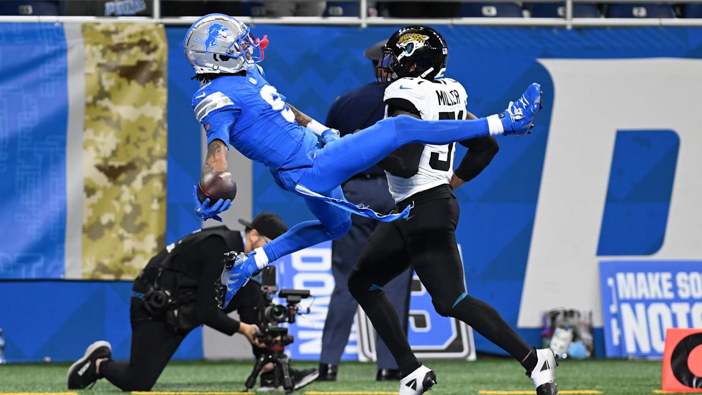 Lions WR Jameson Williams draws expected fine for Week 11 touchdown ...