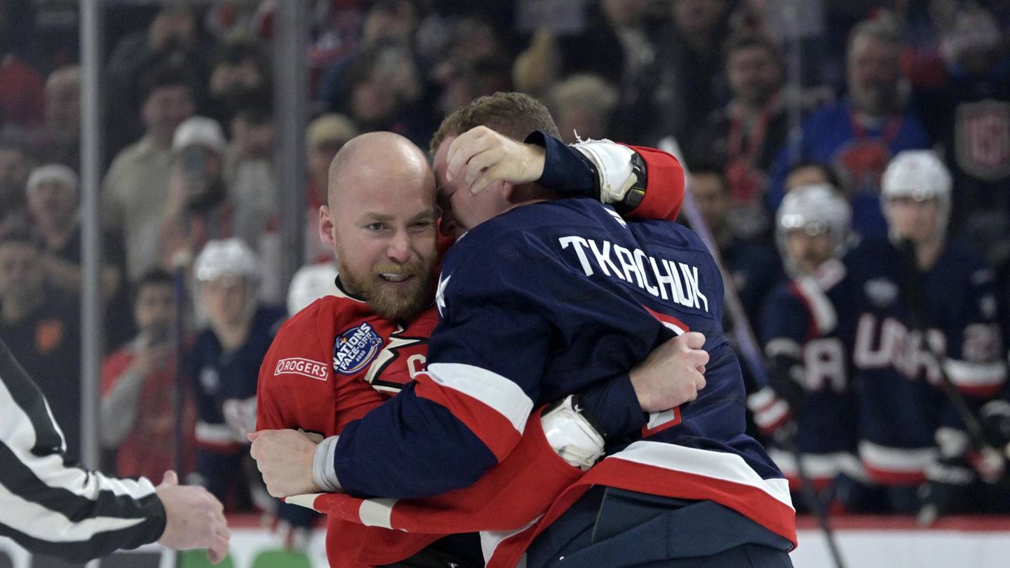UFC legend introduces Team Canada, 4 Nations hockey game vs. USA opens ...