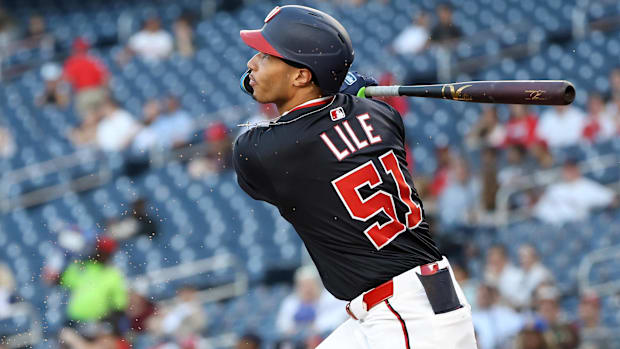 Nationals’ Daylen Lile Matches Club Rookie Record After Two-Triple Game