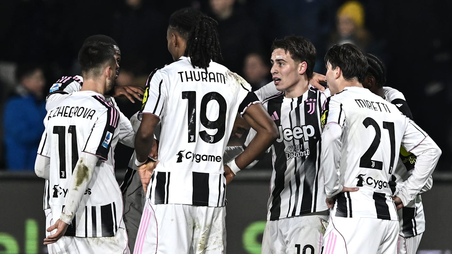 Le statistiche di Pisa-Juventus 0-2 (17ª giornata di Serie A)