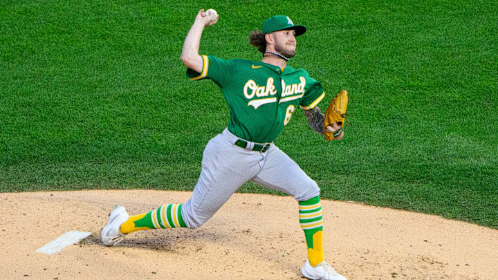 Joe Boyle and Joey Estes look sharp in Athletics spring opener