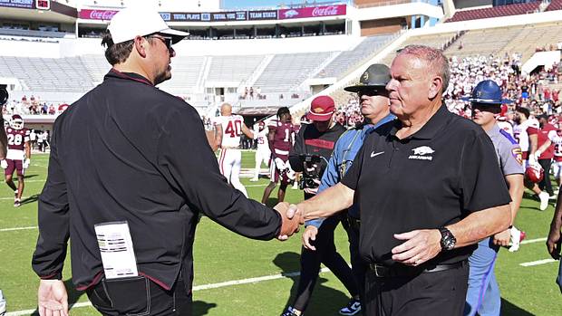 Arkansas Razorbacks' Sam Pittman in class of own going into 2025 season