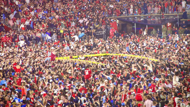 PARTY IN THE SIP: Ole Miss Fans Storm Field Following Huge Win Over Georgia