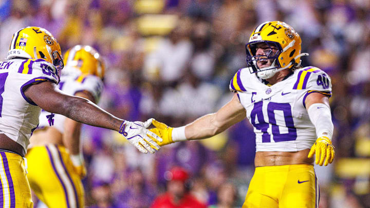 Watch: LSU LB Whit Weeks Ejected for Targeting vs. Florida