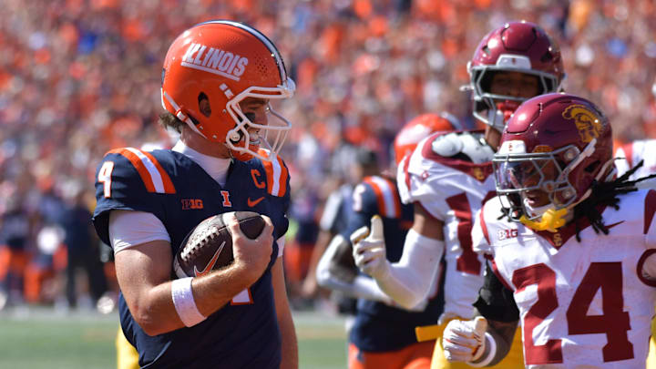 Social Media Reacts to Huge Homecoming Win for Illinois Against USC