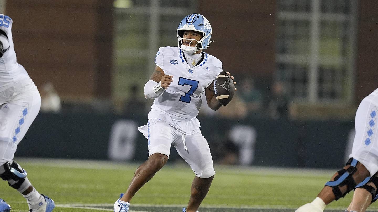 WATCH: UNC DB Gavin Gibson and QB Gio Lopez After Win Over Charlotte