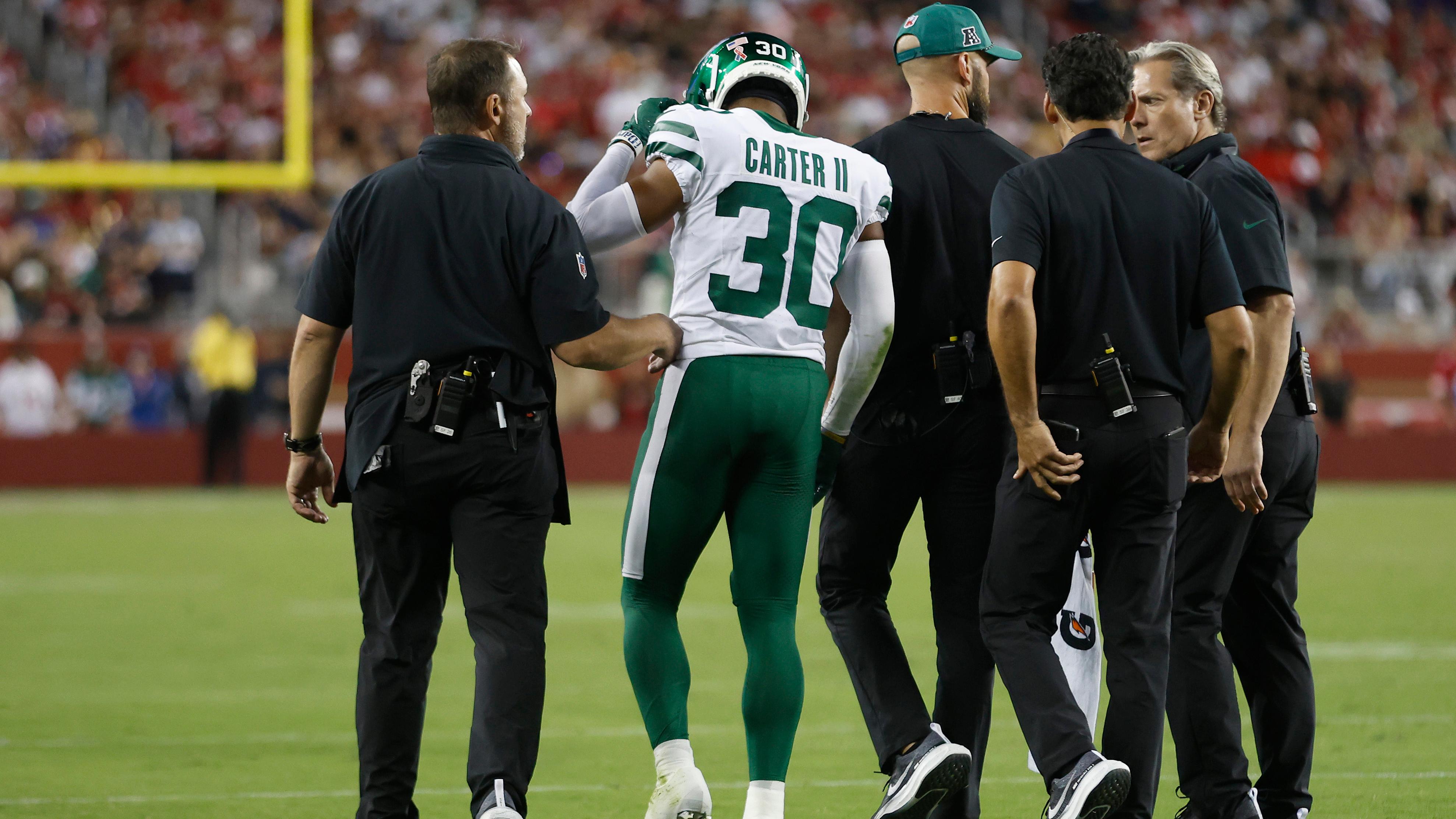 NY Jets news: Michael Carter II injury, Sauce Gardner update, Breece ...