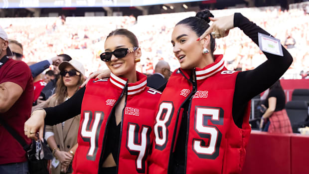 Kay Adams stuns in San Francisco 49ers custom sweater from Kristen ...