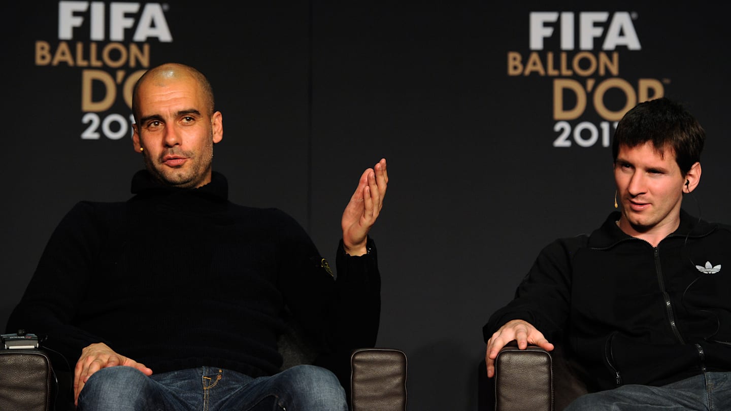 Coach Pep Guardiola calls Messi the 'father' of Cristiano Ronaldo ...