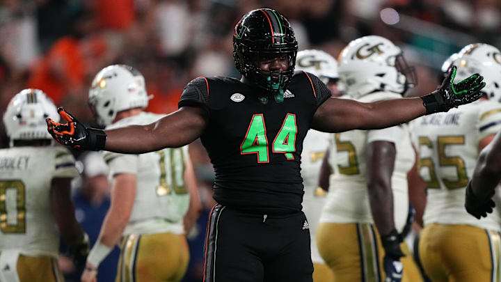 ESPN Projects Miami's Rueben Bain Jr. to Get Selected at No. 7 by Las ...