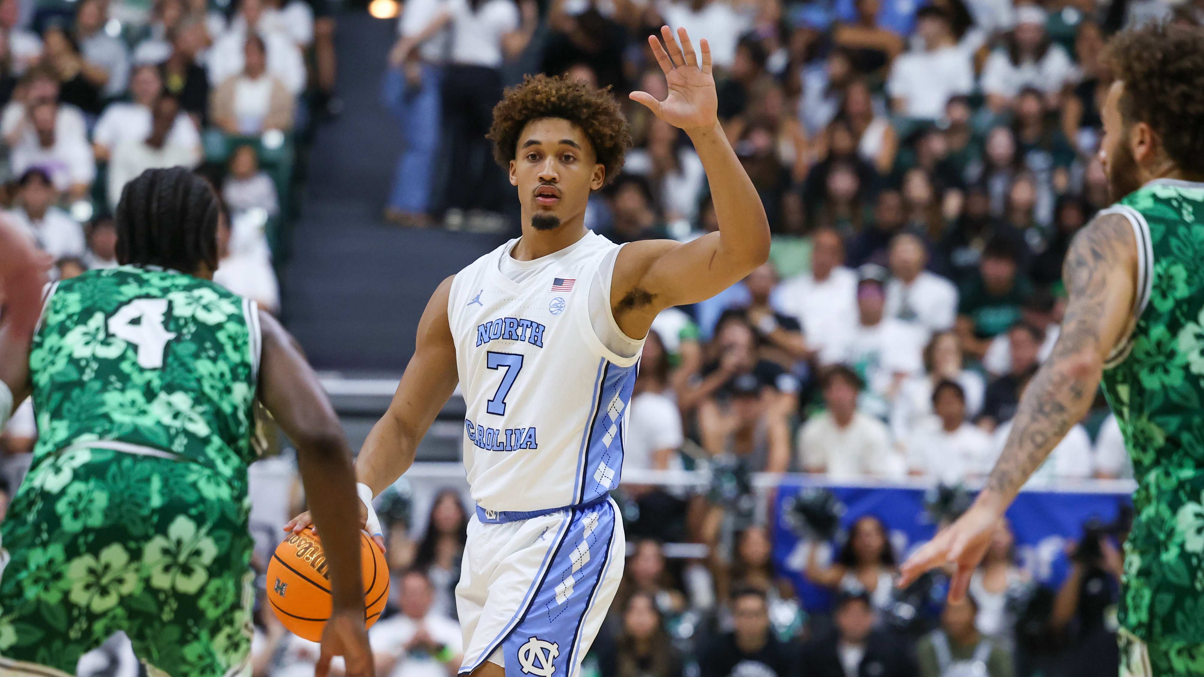 UNC Basketball's backcourt shines in late-night win over Hawaii