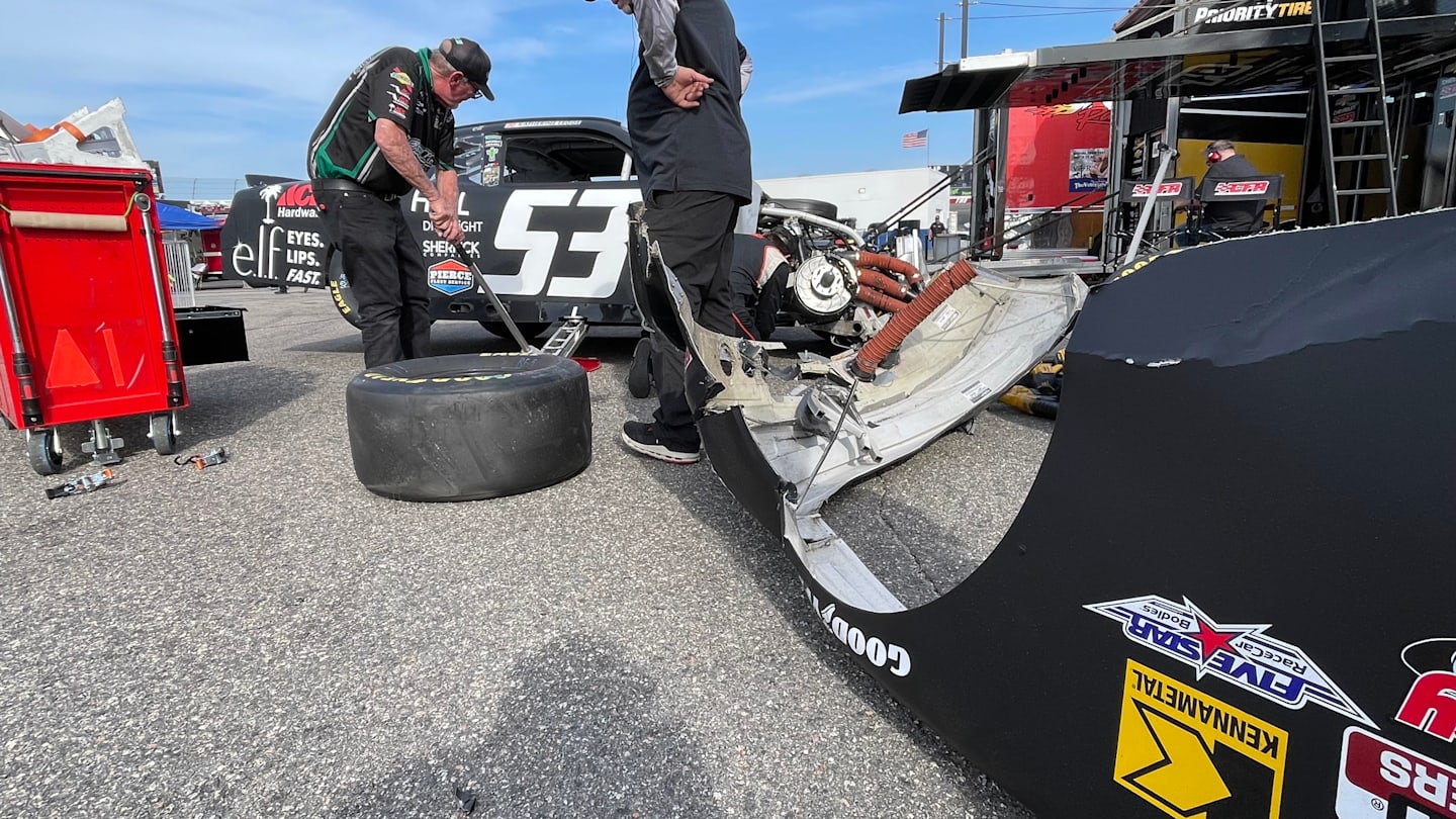 XFINITY: Legge's Day Comes to End With Hard Crash; Kahne Damaged