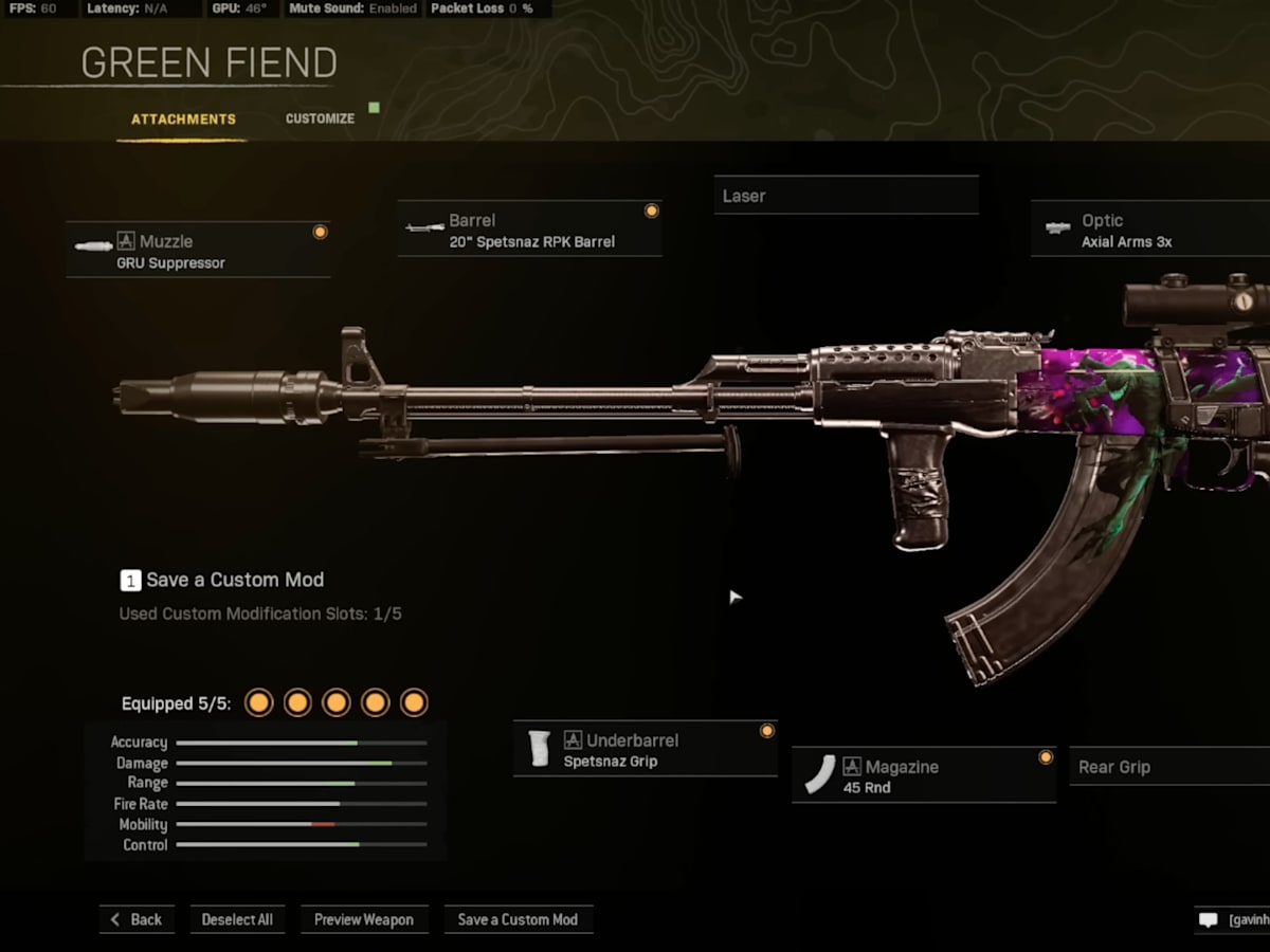 ak47 setup warzone cold war