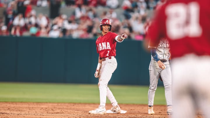 Alabama Baseball's Justin Lebron Earns Second SEC Weekly Honor