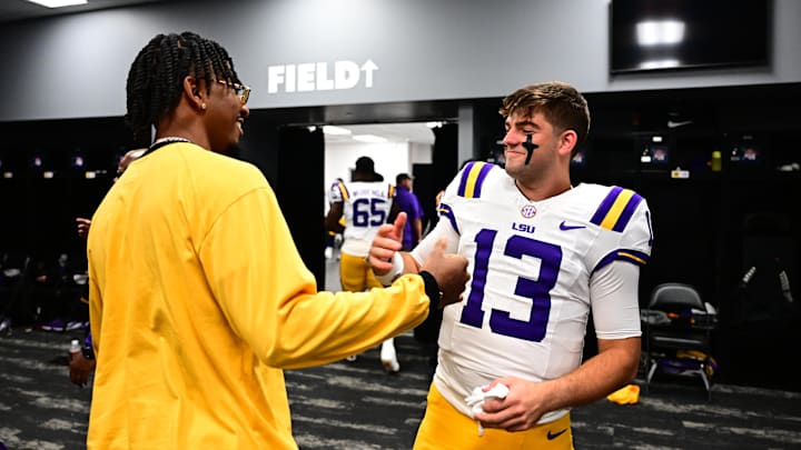 LSU Football Quarterback Garrett Nussmeier Sits at No. 1 in Heisman ...