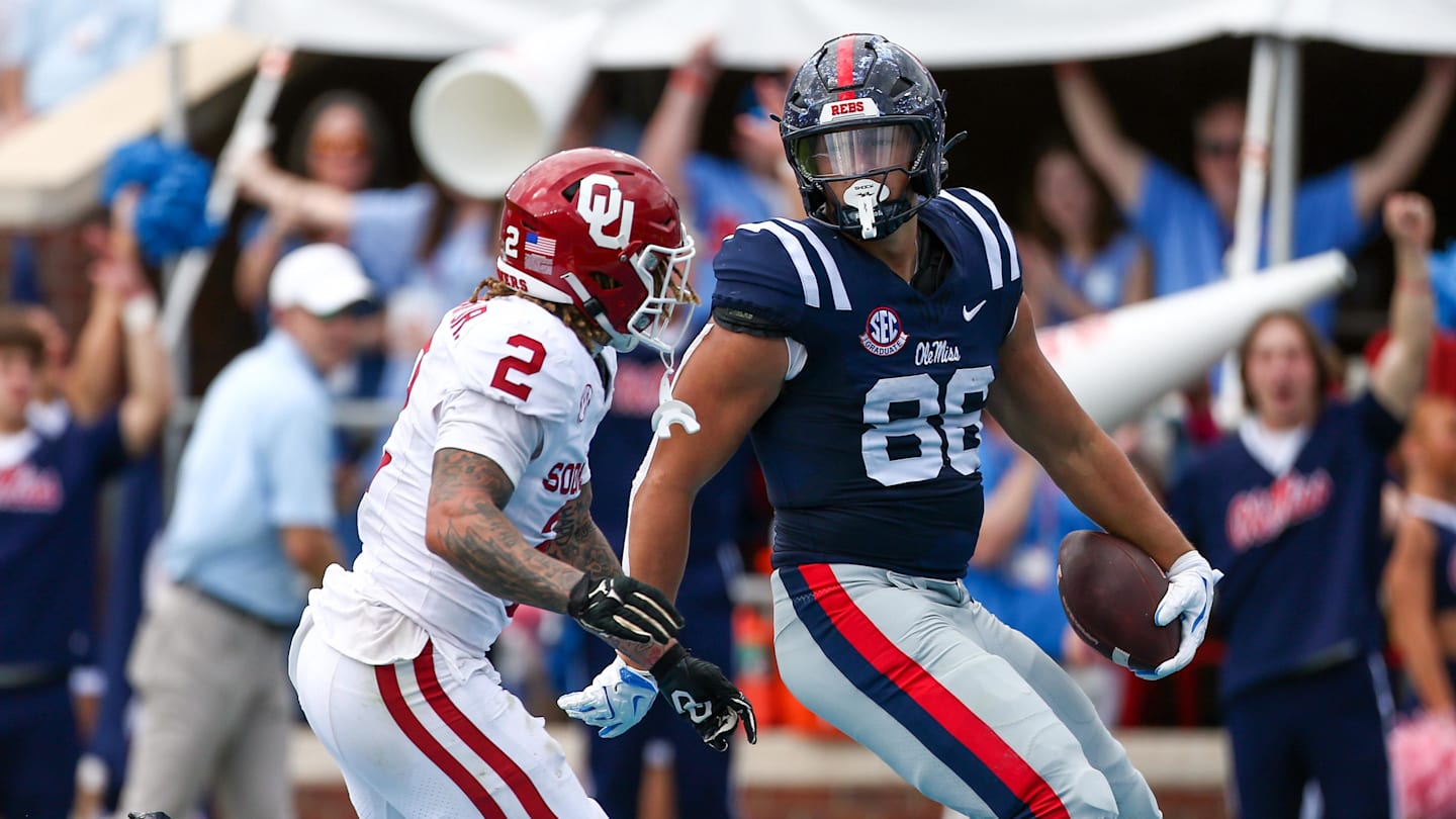 Ole Miss Rebels TE Caden Prieskorn Shows Out in Win Over Oklahoma